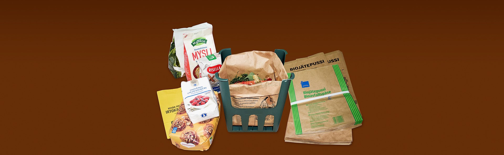 Muovi pois biojätteestä kesällä - Ekorosk